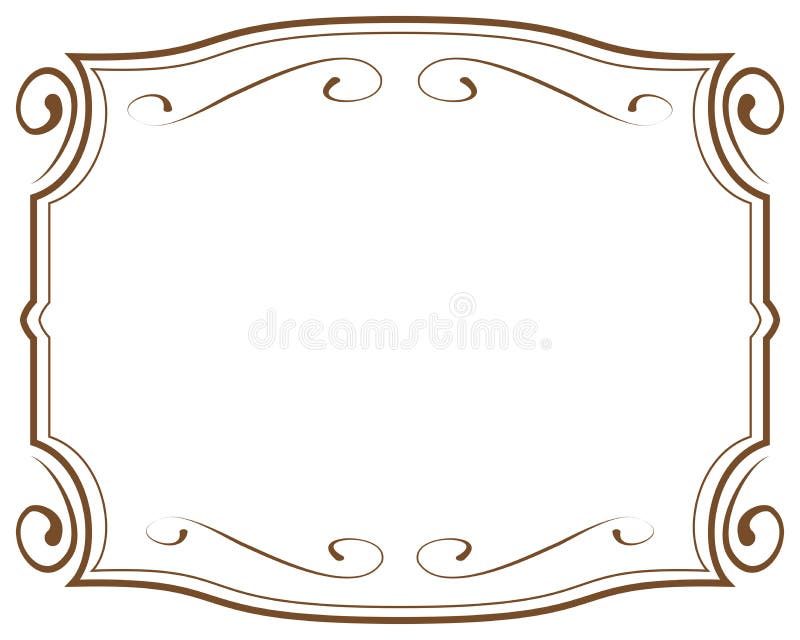 Vector Decoratief Kader Op Witte Achtergrond Vector Illustratie ...