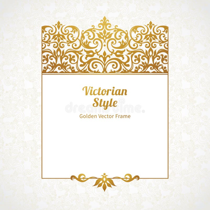 Vector Decoratief Kader in Victoriaanse Stijl Vector Illustratie ...