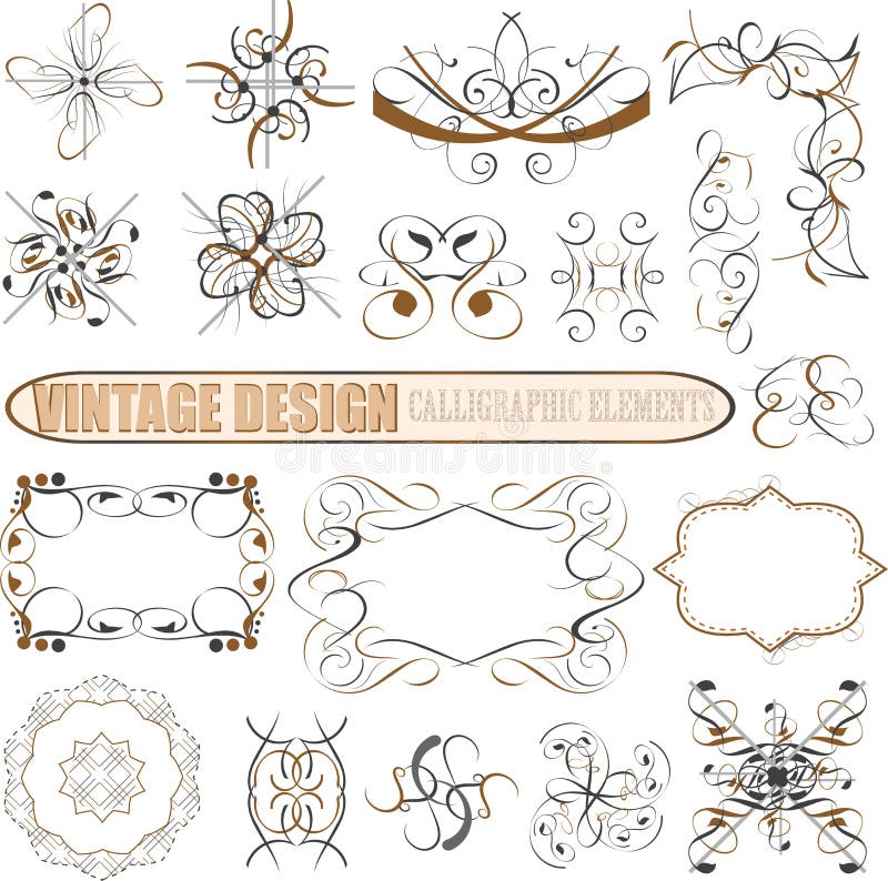 Decorative Frames and Borders Set Vector Stock Vector - Illustration of ...