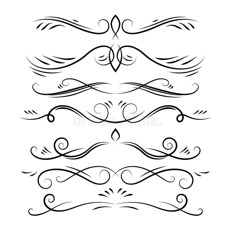 Vector Decorative Design Elements and Vintage Page Decor. Stock Vector ...