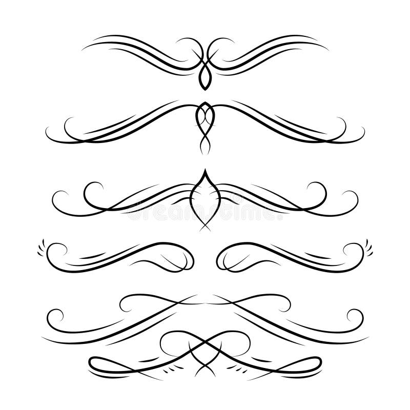 Vector Decorative Design Elements and Vintage Page Decor. Stock Vector ...