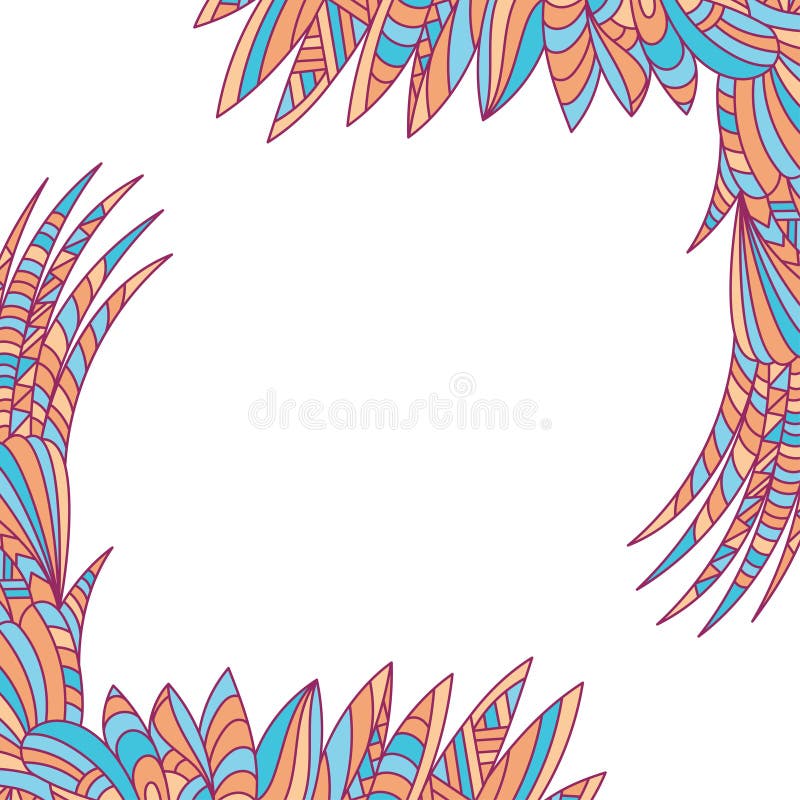Vector Decorative Element Border. Abstract Invitation Card Stock Vector ...