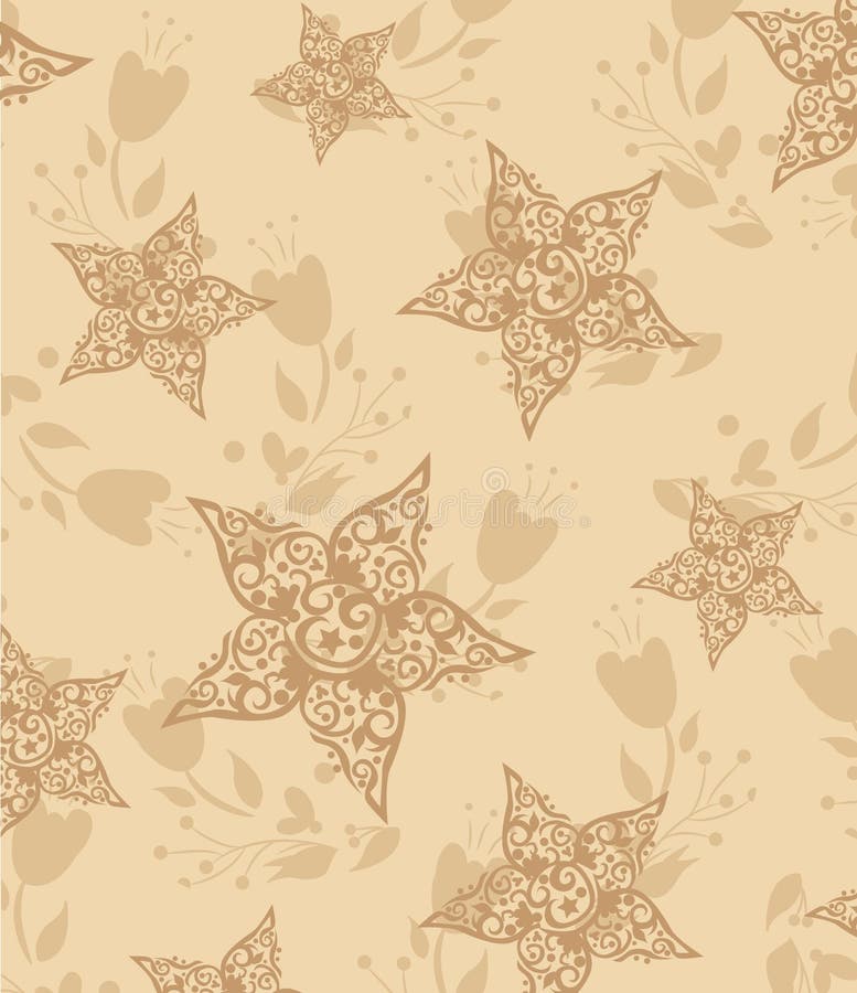 Vector Decorative Floral Background Illustration Stock Vector ...