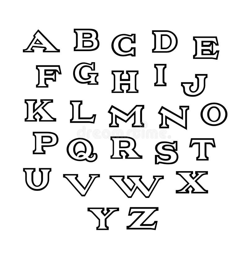 Rebirth, the Neoclassical Font Stock Vector - Illustration of caps ...