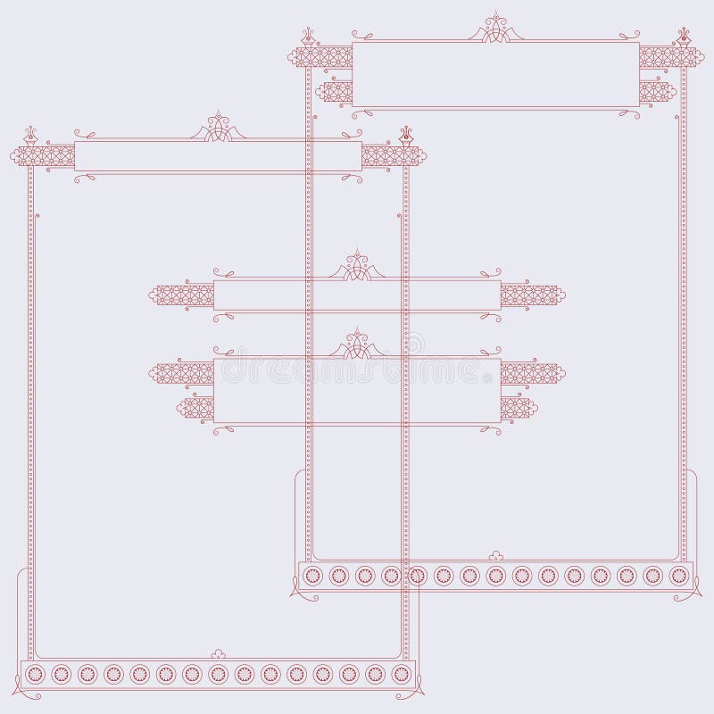 Vector Decorative Frame for Business, Envelope, Invitations and Stock ...