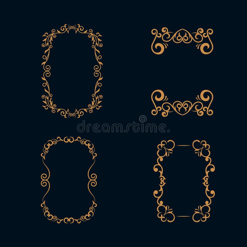Vector Decorative Frame. Elegant Element for Design Template, Place for ...