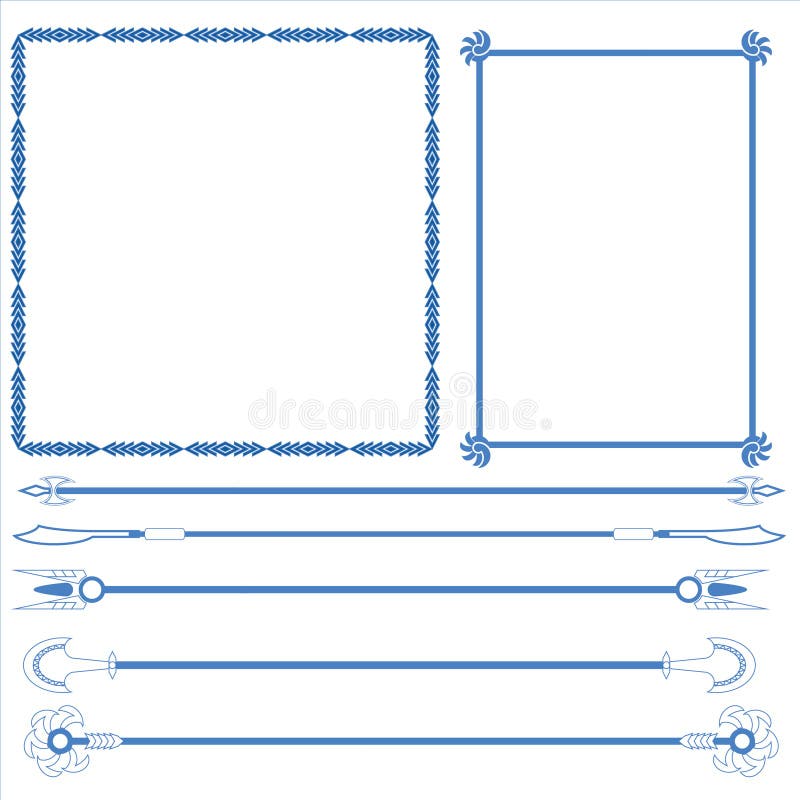 Vector of Decorative Frame and Line Stock Vector - Illustration of ...