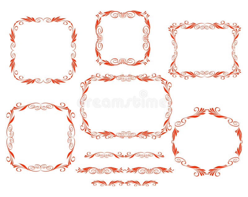Vector decorative frames stock vector. Illustration of decorative ...