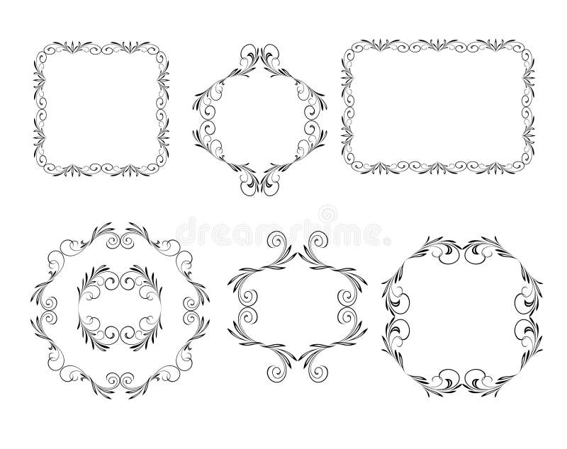 Vector decorative frames stock vector. Illustration of decorative ...