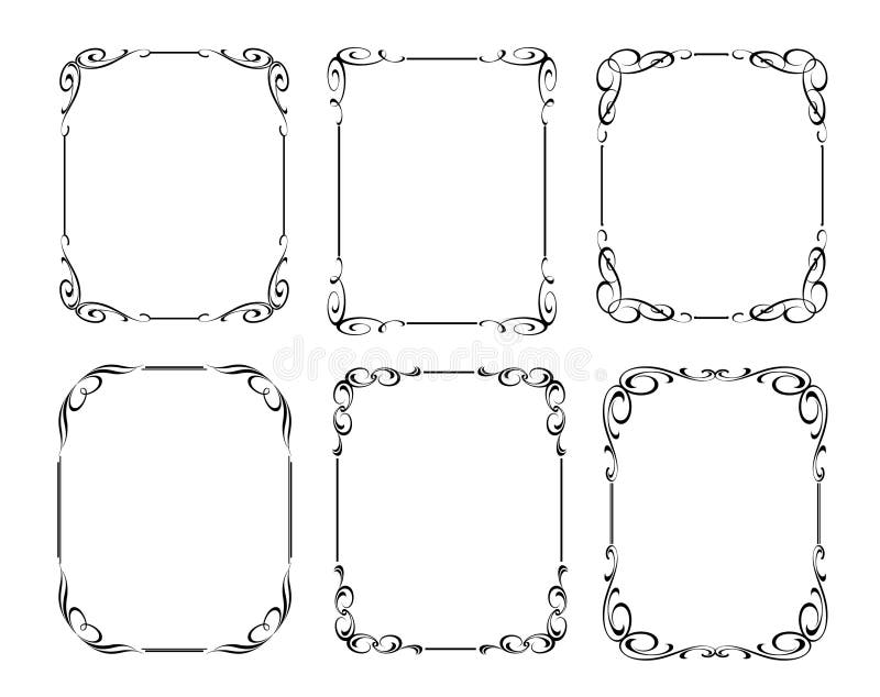 Decorative Frames .Vintage .Well Built for Easy Editing Stock Vector ...