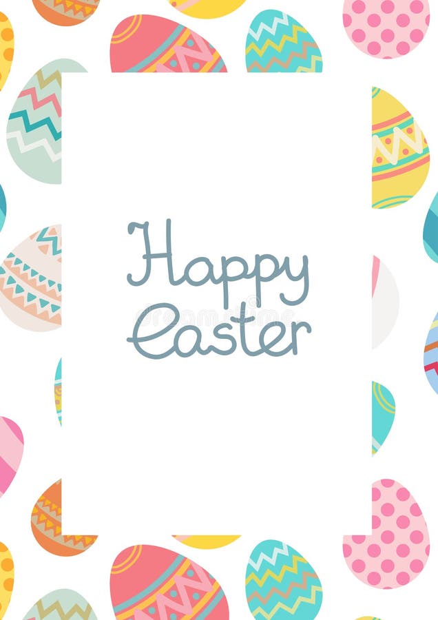 easter egg frame template