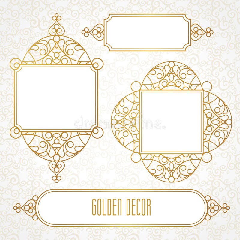 Victorian Line Work Border Stock Illustrations – 152 Victorian Line ...