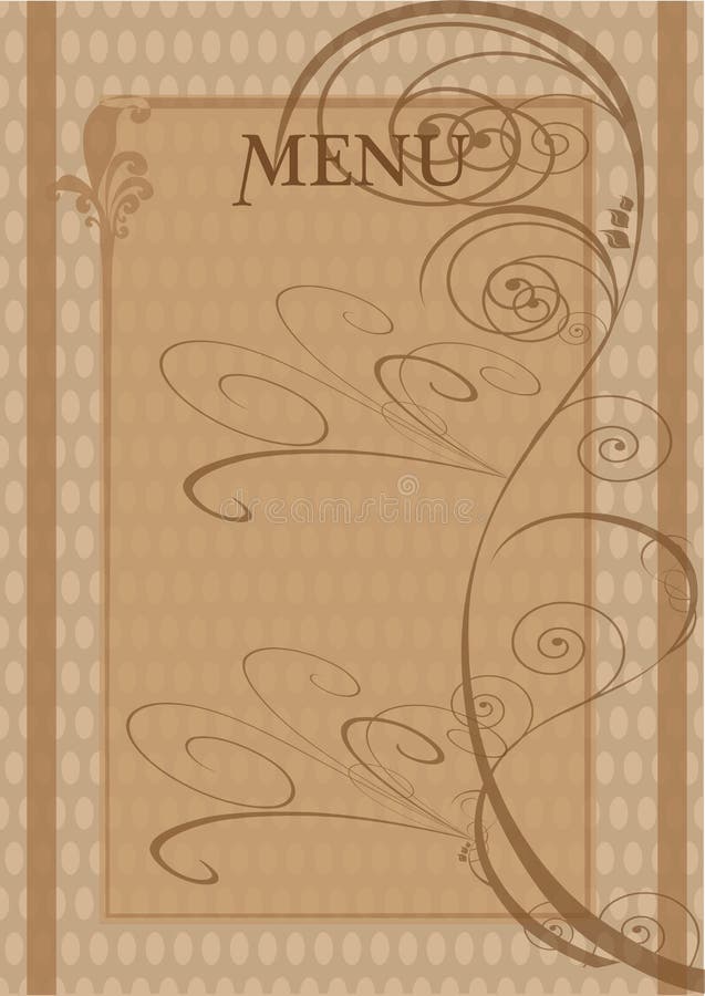 Vector Decorative Menu Design Stock Vector - Illustration of frame ...