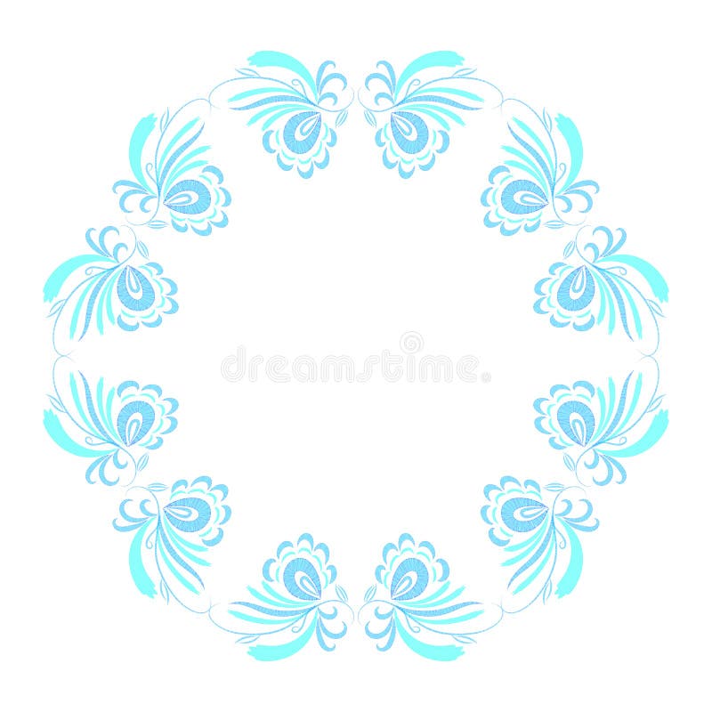 Vector Decorative Pattern in a Circle. Decoration Greeting, Wedding ...
