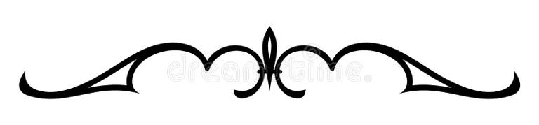 Vector Decorative Rule stock vector. Illustration of accent - 2333488