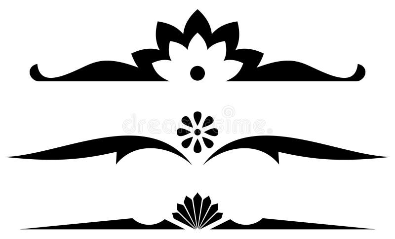 Vector Decorative Rules stock vector. Illustration of line - 2333547