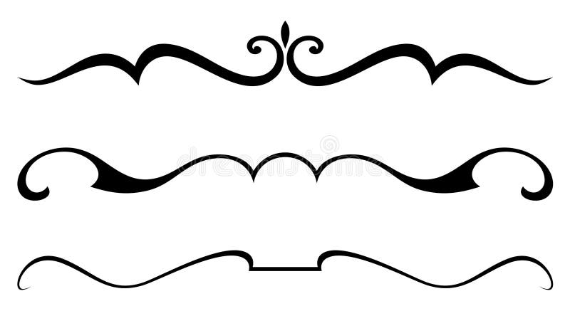 Vector Decorative Rules stock vector. Illustration of line - 2333547
