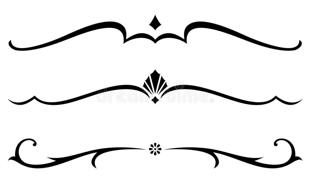 Vector Decorative Rules stock vector. Illustration of line - 2333547