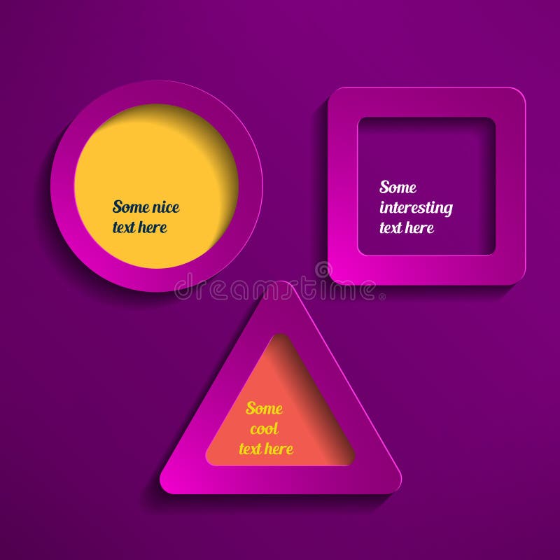 Vector Decorative Text Frame. Modern Message Stock Vector ...