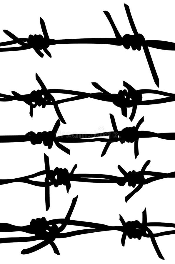 Vector Del Alambres De Púas Ilustración del Vector - Ilustración de ...