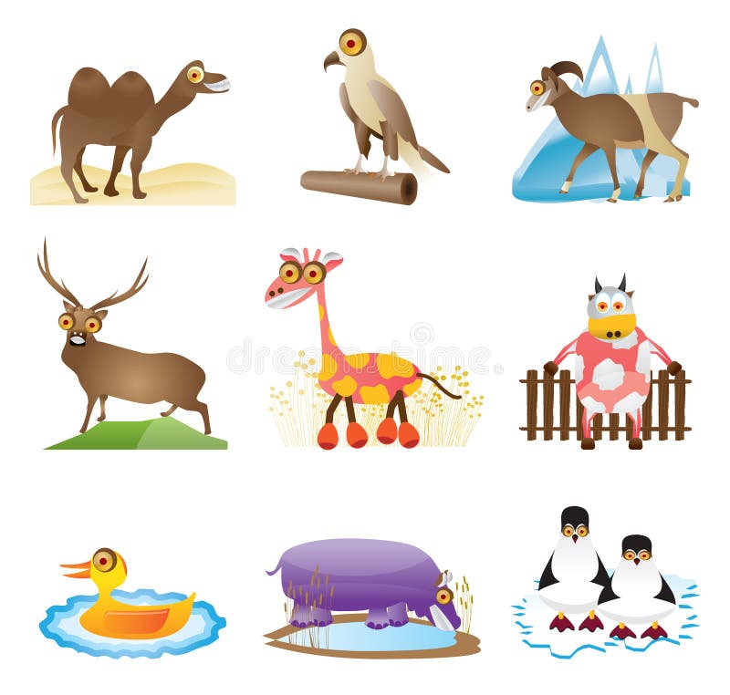 Vector del animal salvaje ilustración del vector. Ilustración de ...