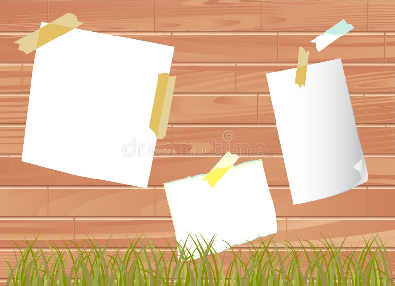 Vector del anuncio ilustración del vector. Ilustración de notepaper ...