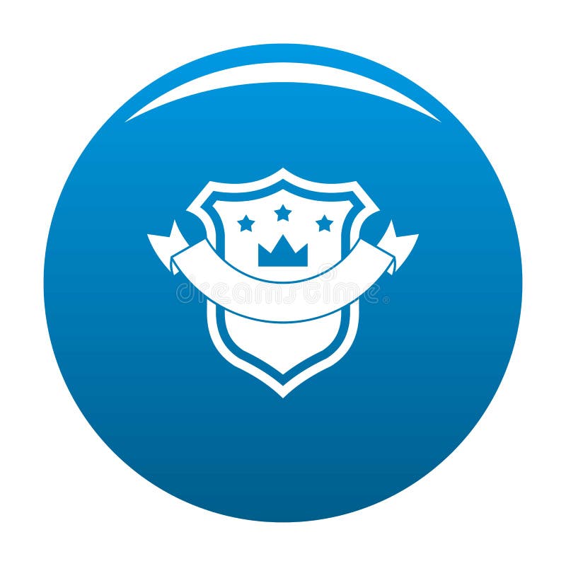 Vector Del Azul Del Icono De La Calidad De La Insignia Ilustración del ...