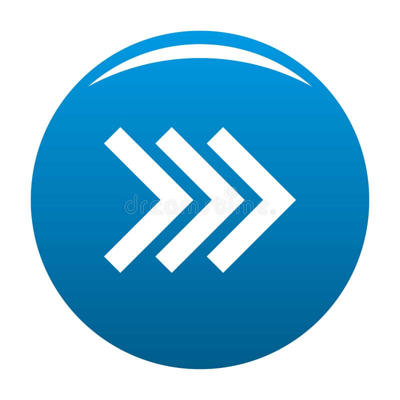 Vector Del Azul Del Icono De La Flecha Ilustración del Vector ...