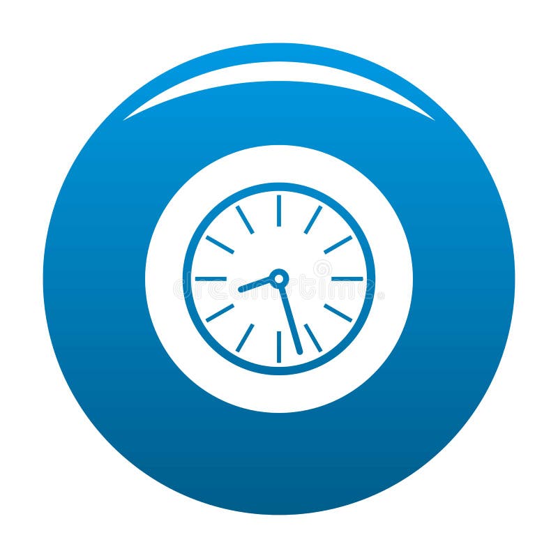 Vector Del Azul Del Icono Del Negocio Del Reloj Ilustración del Vector ...