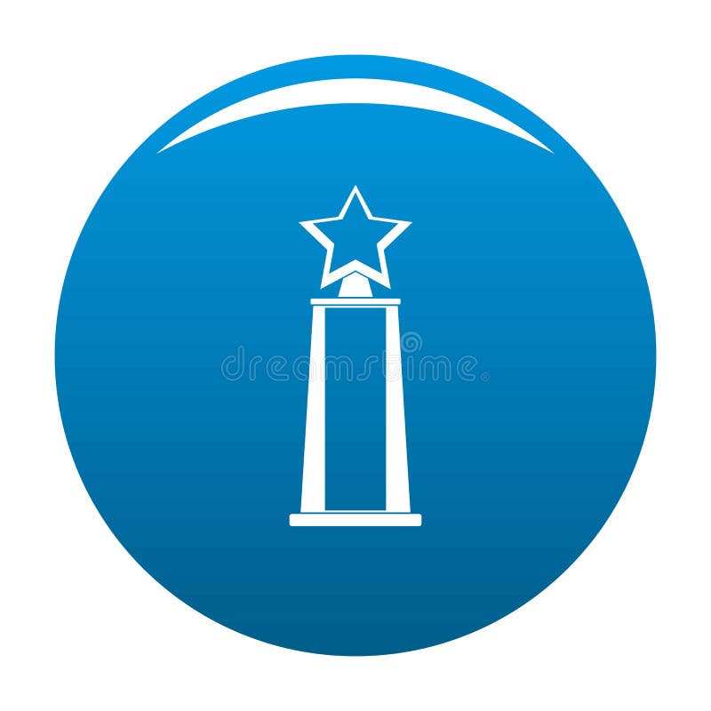 Vector Del Azul Del Icono Del Premio De La Estrella Ilustración del ...
