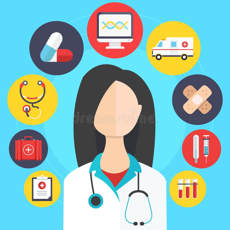 Vector Del Concepto De La Medicina Ilustración del Vector - Ilustración ...