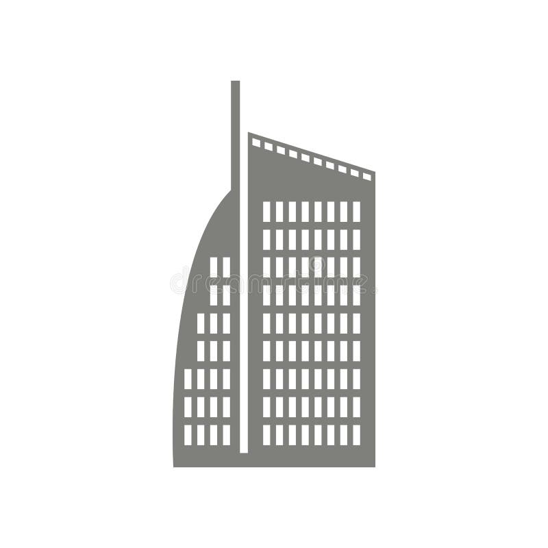 Vector Del Edificio Del Icono Ilustración del Vector - Ilustración de ...