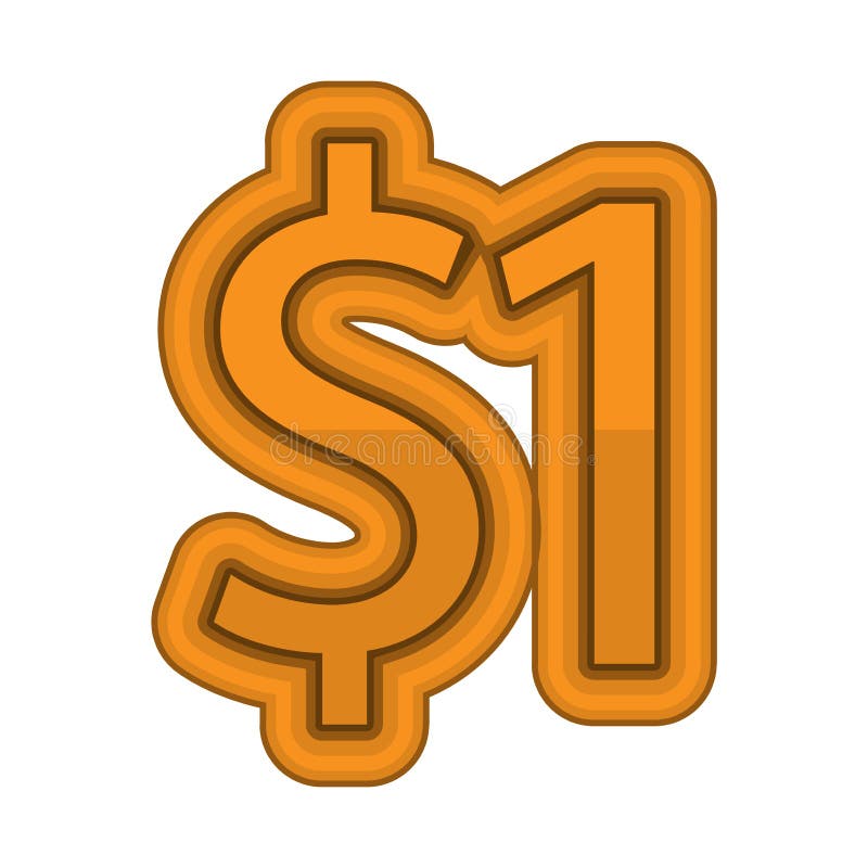 Vector Del Ejemplo Del Precio 1 Dólar Ilustración del Vector ...
