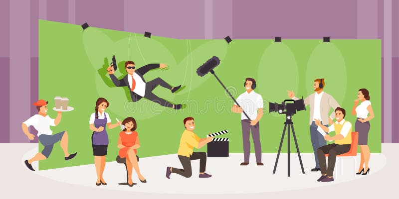 Vector Del Equipo De Filmación Ilustración del Vector - Ilustración de ...