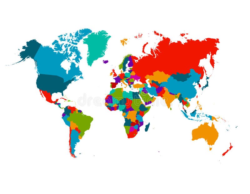 Vector Del Fondo Del Mapa Del Mundo Stock de ilustración - Ilustración ...