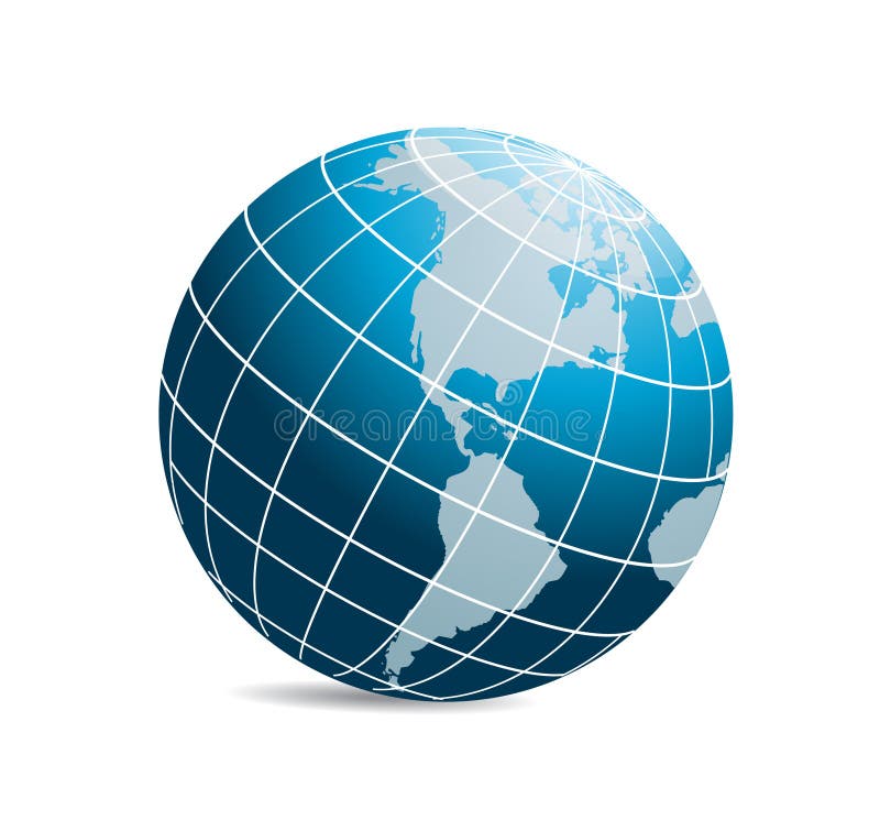 Vector del globo del mundo ilustración del vector. Ilustración de ...