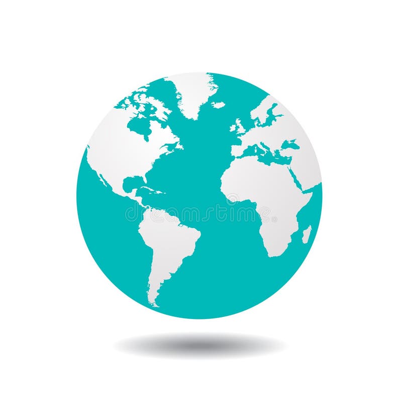 Vector del globo del mundo ilustración del vector. Ilustración de ...