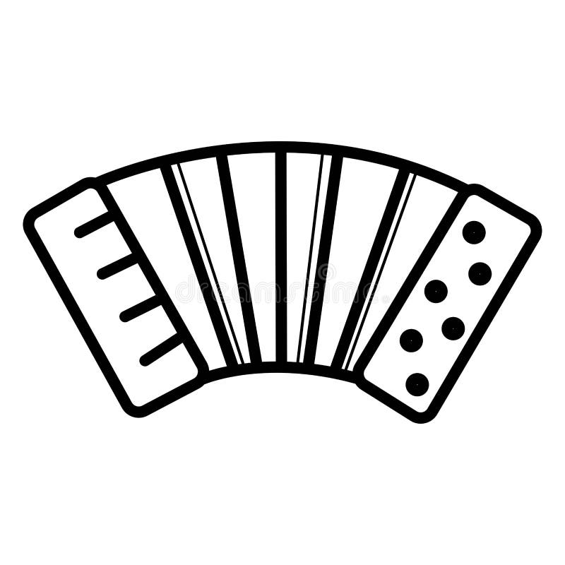 Vector Del Icono Del Acordeón Stock de ilustración - Ilustración de ...