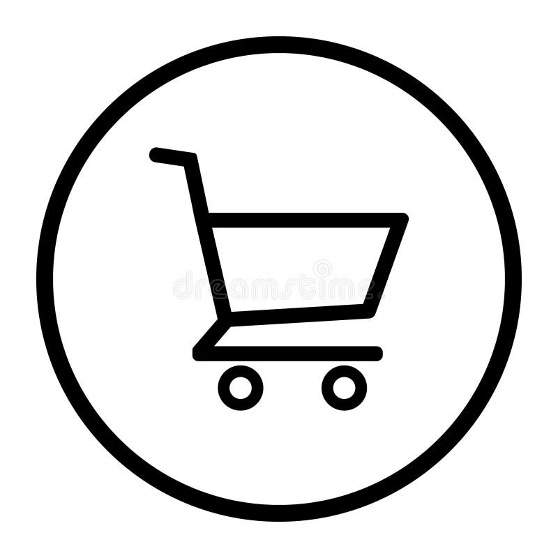 VECTOR Del Icono Del Carro De Compras Stock de ilustración ...