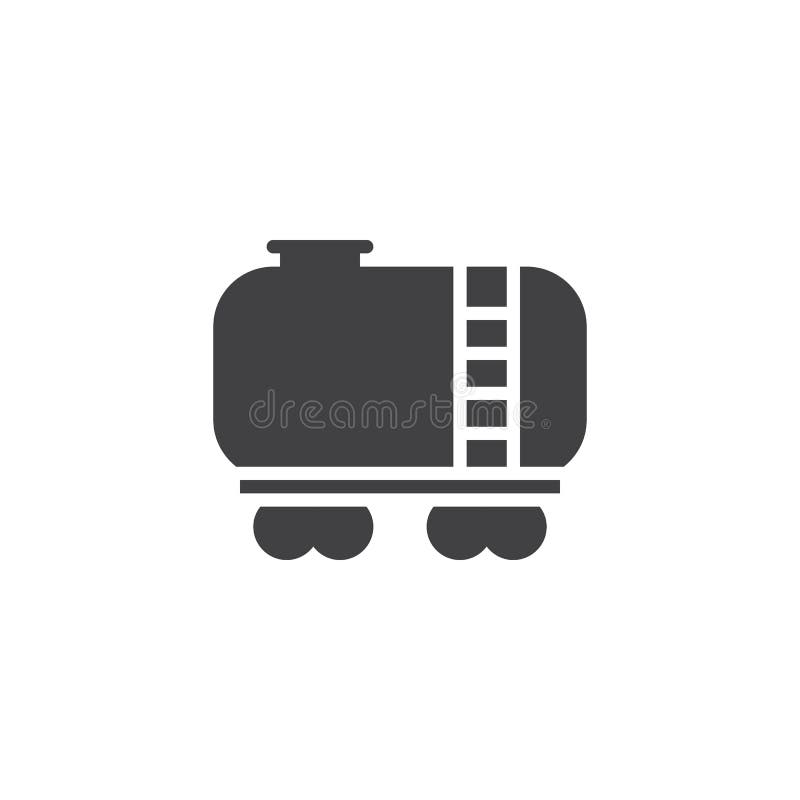 Icono Llenado Del Esquema Del Carro Del Tanque Del Ferrocarril ...
