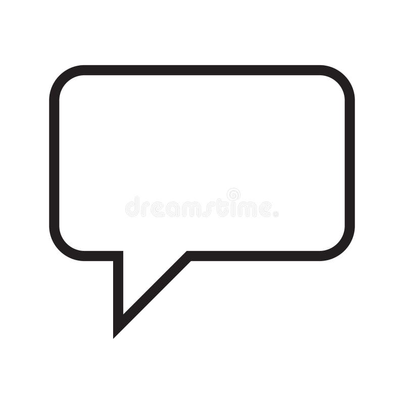 Vector Del Icono Del Comentario Ilustración del Vector - Ilustración de ...