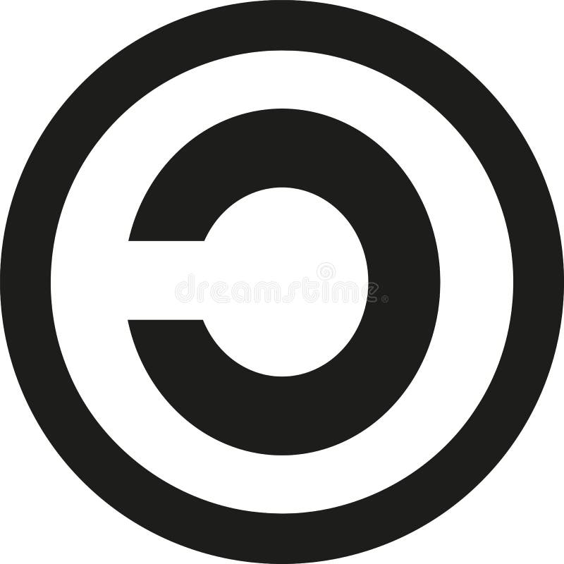 Vector Del Icono De Copyleft Ilustración del Vector - Ilustración de ...