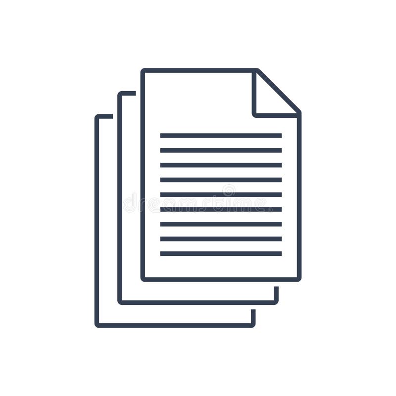 Vector Del Icono De Documento Ilustración del Vector - Ilustración de ...