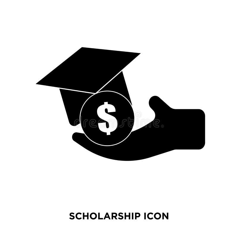 Vector Del Icono De La Beca Stock de ilustración - Ilustración de fondo ...