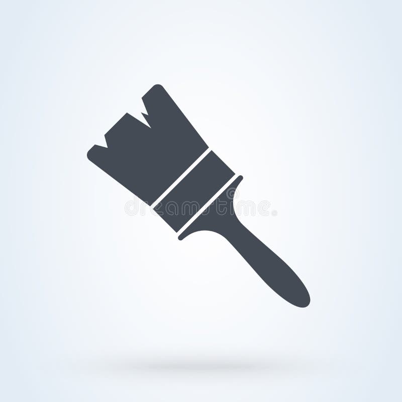 Vector Del Icono De La Brocha Aislado En Fondo Ilustración del Vector ...