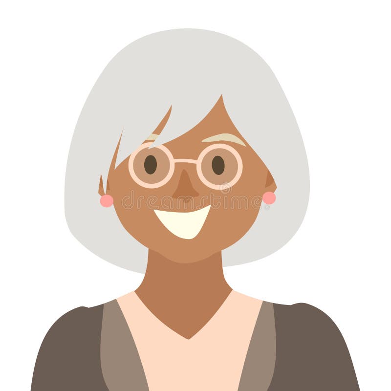 Vector Del Icono De La Mujer Mayor Ejemplo Del Icono De La Mujer ...