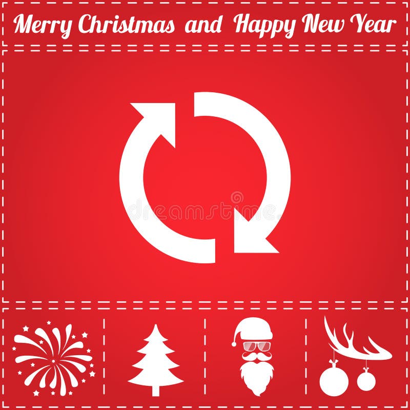 Vector Del Icono De La Recarga Ilustración del Vector - Ilustración de ...