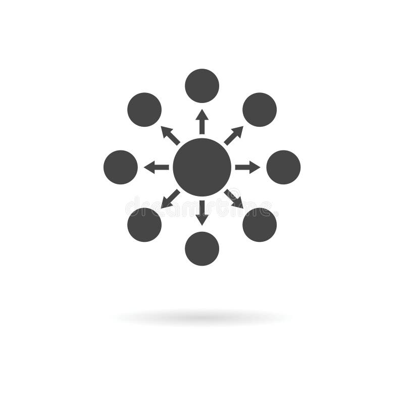 Vector Del Icono De La Red, Icono De La Red Del Concepto Del Vector ...