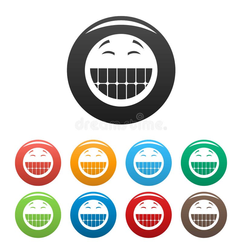 Vector Del Icono De La Sonrisa Simple Ilustración del Vector ...