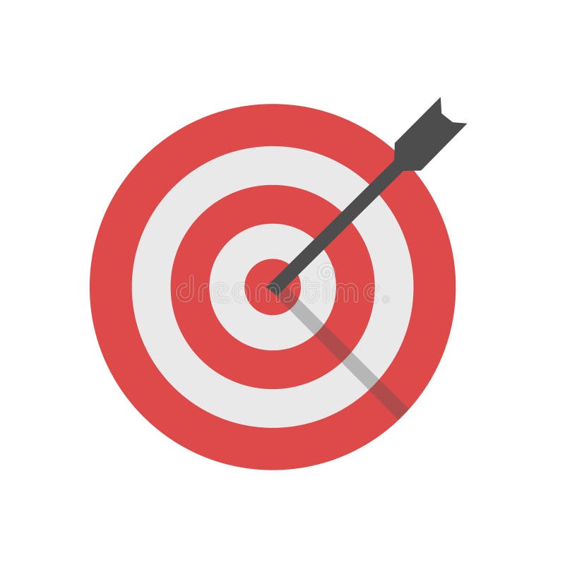 Vector Del Icono De Las Metas Stock de ilustración - Ilustración de ...